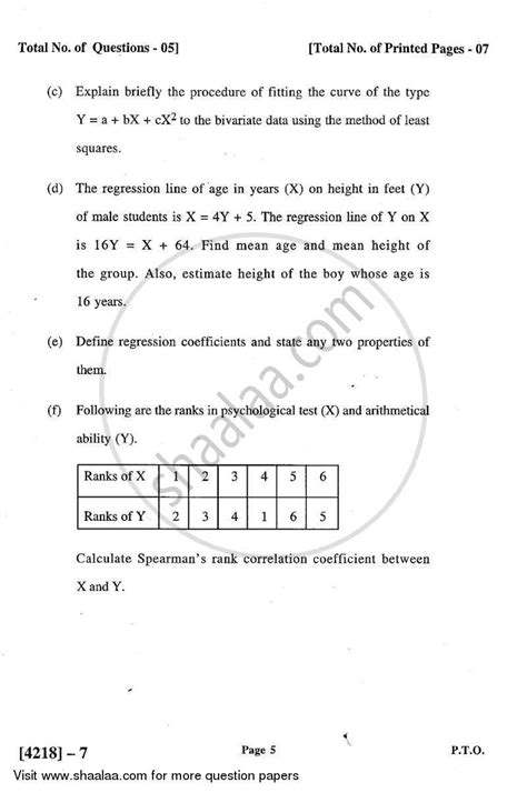 Statistical Methods 1 2012 2013 Bsc Computer Science Semester 2 Fybsc
