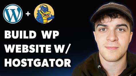 how to build a wordpress website with hostgator full 2025 guide youtube