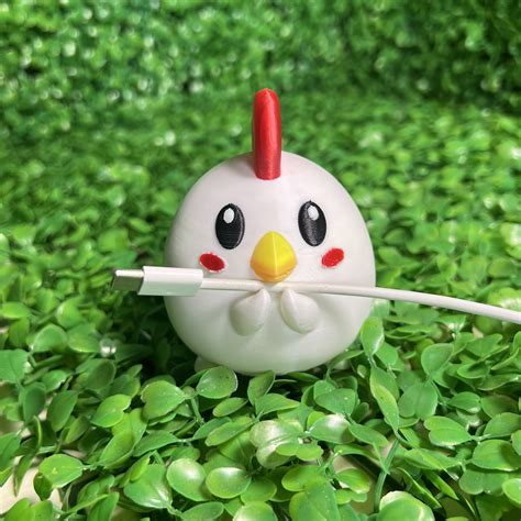 Stl File Cute Chicken Cable Holder Stl And 3mf Multicolor 🐔 3mf