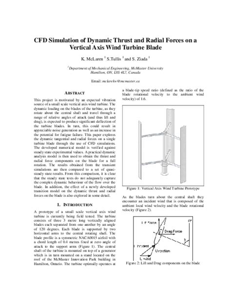 Pdf Cfd Simulation Of Dynamic Thrust And Radial Forces On A Vertical