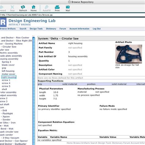 A Filemaker Input Screen And B Umr Design Repository Web Interface B Download