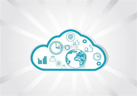 구름이 저장 클라우드 컴퓨팅 재료 일러스트 무료 다운로드 Lovepik