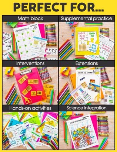 Multiplication And Arrays Unit Lucky Little Learners