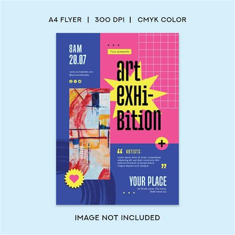 Premium Vector Art Exhibition Flyer