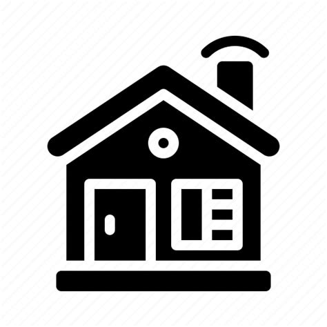 Smart House Security Electronics Home Sensor Technology Icon