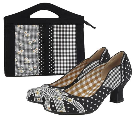 Ruby Shoo Womens Paula Mid Heel Court Shoe And Matching Limoges Bag