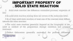Solid State Reactions Pdf Chemistry Notes Teachmint