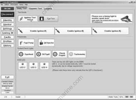 Service Manual 75 90 HP E TEC Engine Managment Module Diagnostic Software Functions Crowley