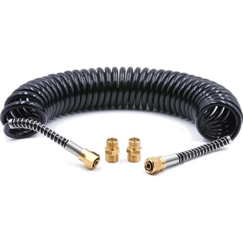 Шланг пневматический полиуретановый спиральный 7 м 6 5х10 мм наружная резьба M16x1 5 M18x1 5