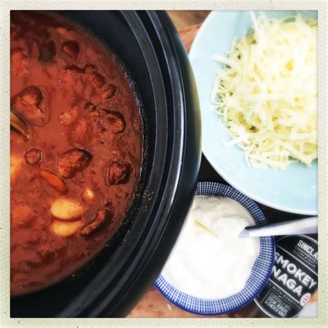 Slow Cooker Smoky Pork And Beans Daisies And Pie