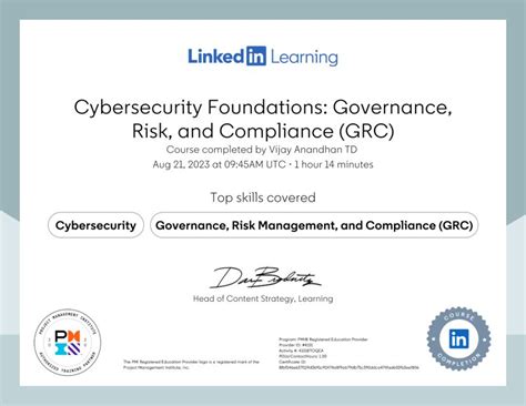 Vijay Anandhan Td On Linkedin Certificate Of Completion