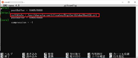 Git Clone Problem With The Ssl Ca Cert 2つの対処法 いちりのテクの部屋