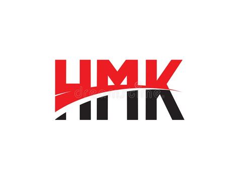Hmk Letter Initial Logo Design Vector Illustration Stock Vector