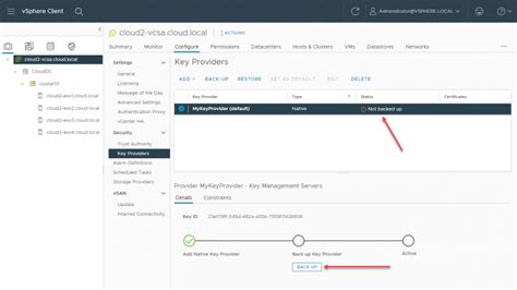Vsphere Native Key Provider Nkp Best Practices