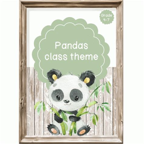 Intermediate Class Theme Panda Clever Wolfee