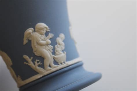 Vintage Wedgwood Jasperware Small Vase Or Flared Planter Pot Lavender