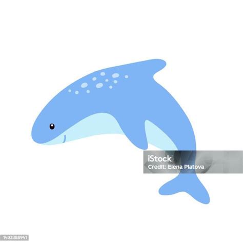 흰색 배경에 고립 된 귀여운 만화 고래 어린이를위한 벡터 일러스트 레이 션 고래에 대한 스톡 벡터 아트 및 기타 이미지 고래 귀여운 낙서 드로잉 Istock