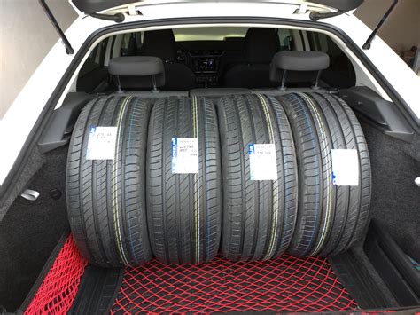 Переобулся на летние шины Michelin Primacy 4. — Skoda Octavia A7 Mk3, 1 ...