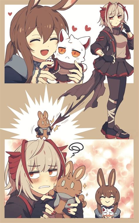 Amiya And W Arknights Drawn By Larilab Danbooru