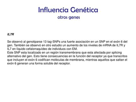 PPT Genética de la Esclerosis Múltiple PowerPoint Presentation free download ID