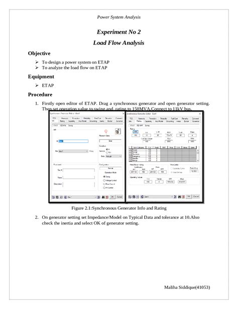 Power System Analysis Lab Docsity