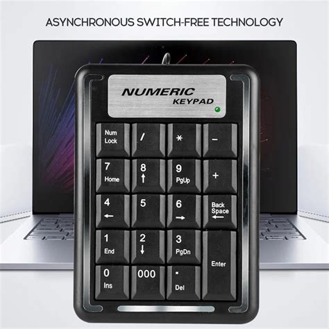 USB Wire Numeric Keypad Mechanical Feel Number Pad Grandado