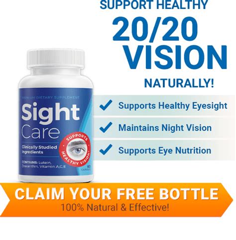 Sight Care Supplement Ingredients Lutein Zeaxanthinand More