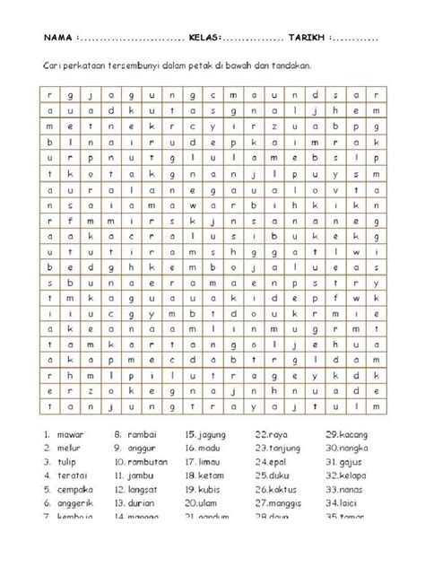 Cari Perkataan Pdf