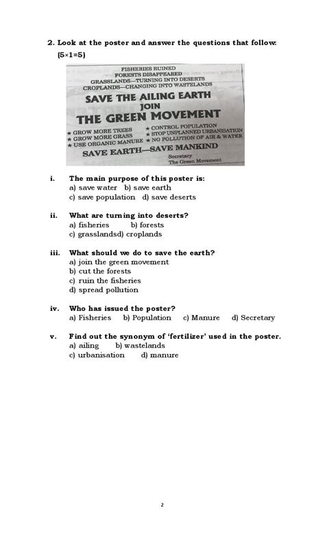 Class 8 Paper English Pre Board At Gail Hendershot Blog