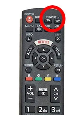 Panasonic Tv Input Button