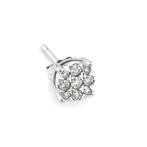 Single Solitaire Stud Earring With 012 Carat Tw Of Diamonds In 10kt
