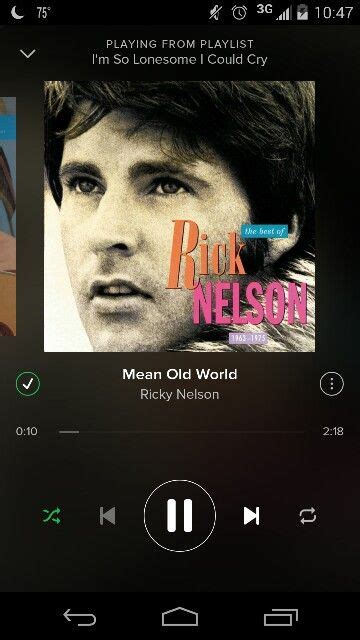 Basically Sums Up My Life Ricky Nelson Olds Playlist