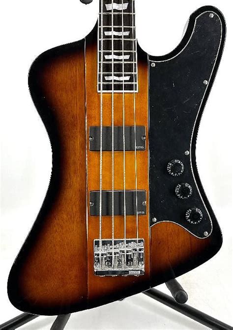 Esp Ltd Phoenix 1004 4 String Bass 2 Tone Burst Open Box Reverb