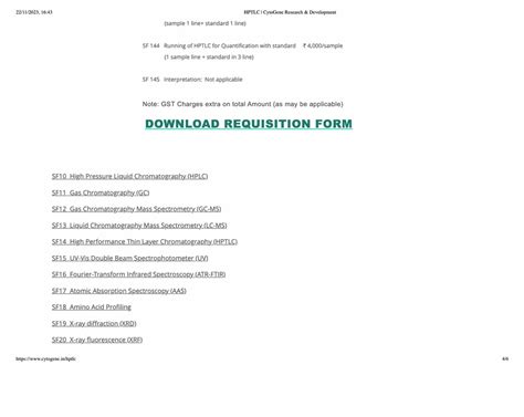 High Performance Thin Layer Chromatography Hptlc At Best Price In Lucknow