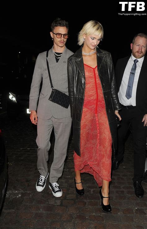 Mia Regan Is Seen Braless While Attending The Fashion Awards 2022 After