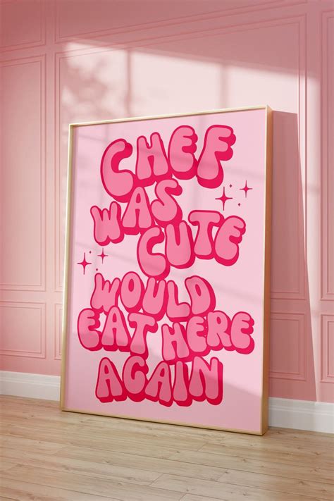 Retro Aesthetic Kitchen Decor Cute Cooking Art Kitchen Wall Art Print