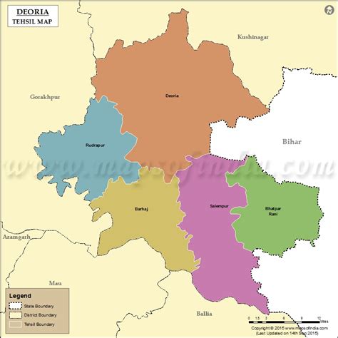 Deoria Tehsil Map