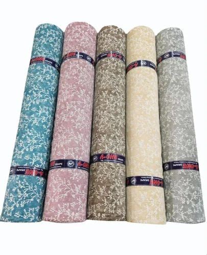 A One 260 Gsm Light Grey Printed Polyester Curtain Fabric For Home At