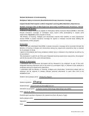 WSIB Babe Declaration Of Understanding Docx Babe Declaration Of Understanding Workplace