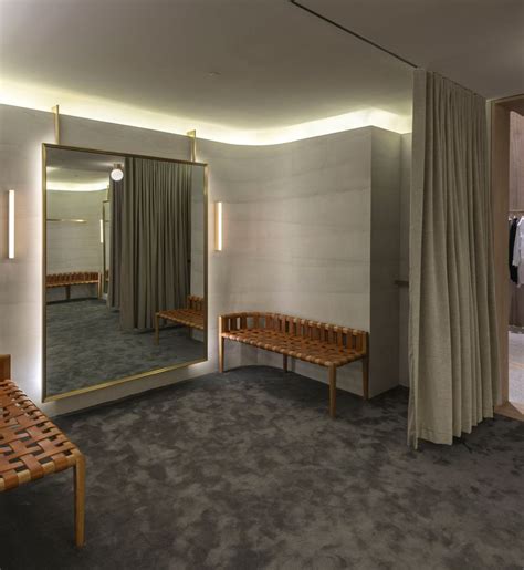 Striated Concrete Partitions At Thakoons Boutique