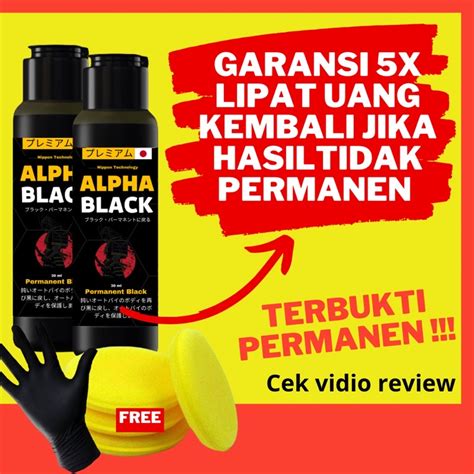Jual Penghitam Body Motor Permanen Alpha Black Pengkilap Body Motor
