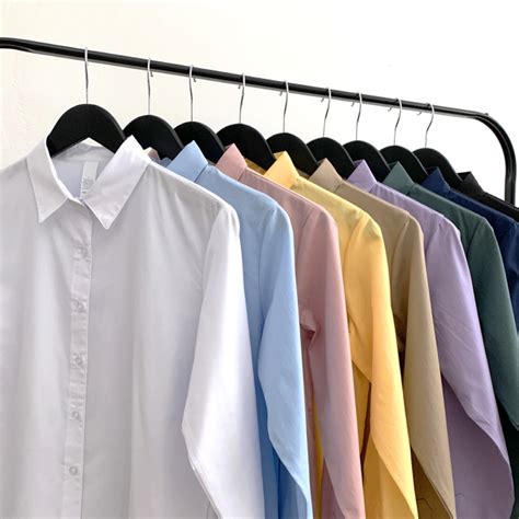 조이조이 30할인💖 Joysmade누적25만장10컬러 프렌치 베이직 코튼 심플 남방셔츠 긴팔 블라우스🌸벛꽃축제봄셔츠봄긴팔봄하객룩긱시크