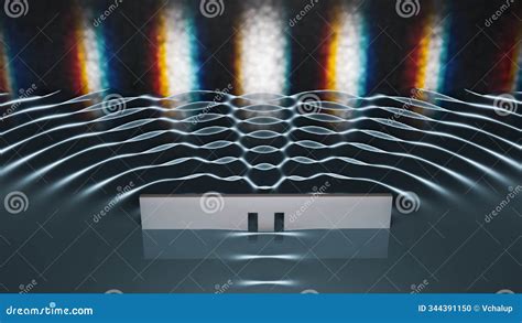 Double Slit Diffraction Combined Diffraction And Interference Stock