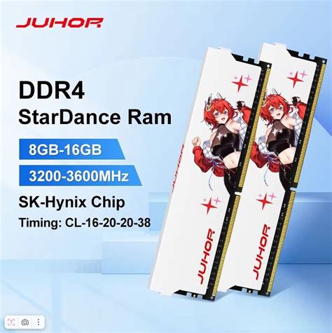 Оперативная память Ddr4 Juhor 16x2 ГБ 3600 МГц Cl16 на Hynix Cjr Pepper