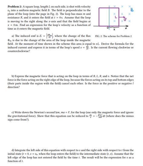 Solved Problem A Square Loop Length L On Each Side Is Chegg