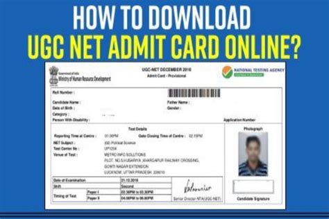 UGC NET Admit Card For October Exam Out At Ugcnet Nta Nic In Download Link Here