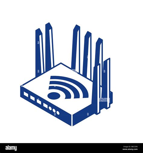 Wifi Router Sign Wi Fi Internet Equipment Icon Wi Fi Network Equipment Symbol Stock Vector