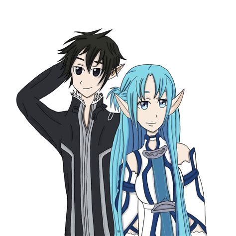 Asuna And Kirito By Leighmew On Deviantart