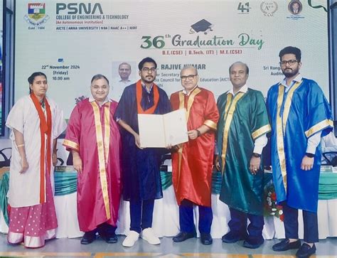 Vignesh Kumar On Linkedin Everyone Psnacet Graduationday Academicjourney Computerscience