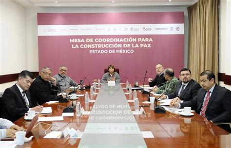 Delfina Gómez Busca Seguridad En Edomex Con Mesa De Coordinación Grupo